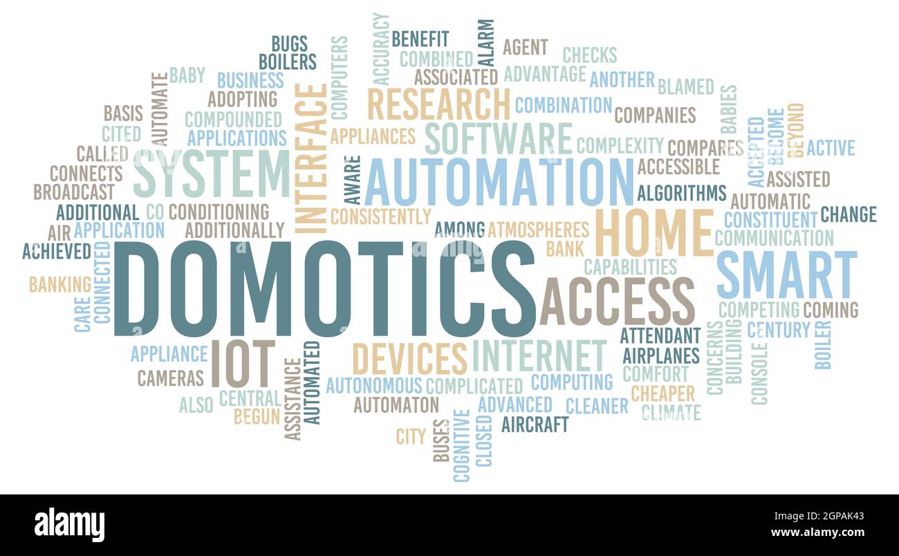 Domotics Home Automation System Solution and Services Stock Photo - Alamy
