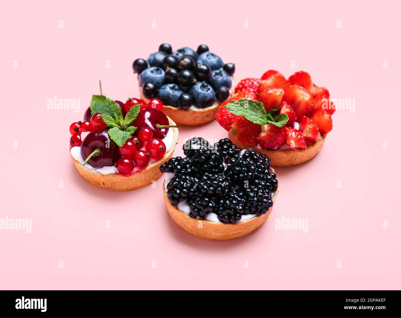 Beautiful tasty berry tartlet hi-res stock photography and images - Alamy
