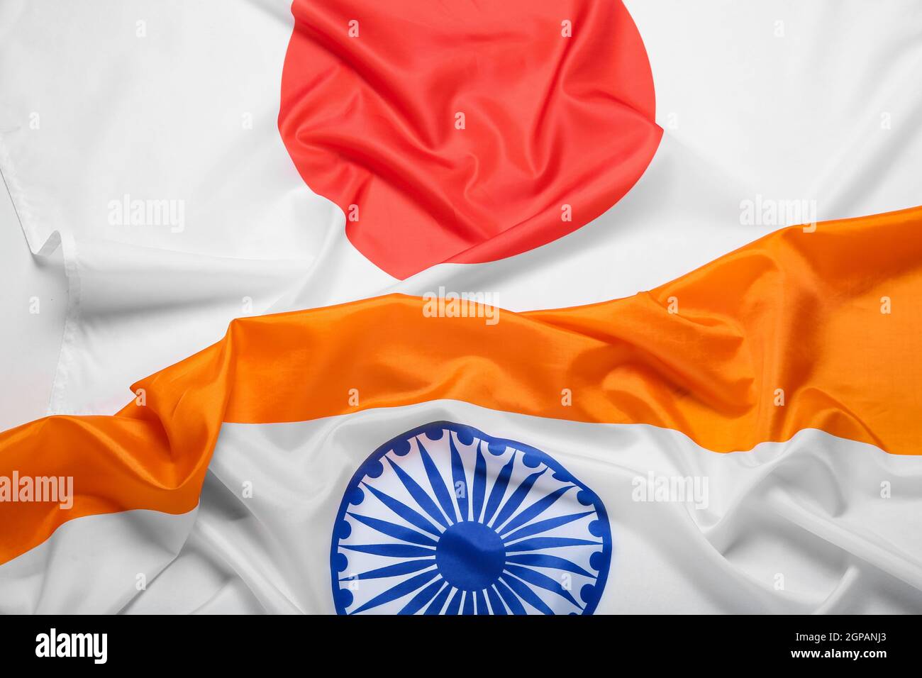 Flags of Japan and India as background Stock Photo - Alamy