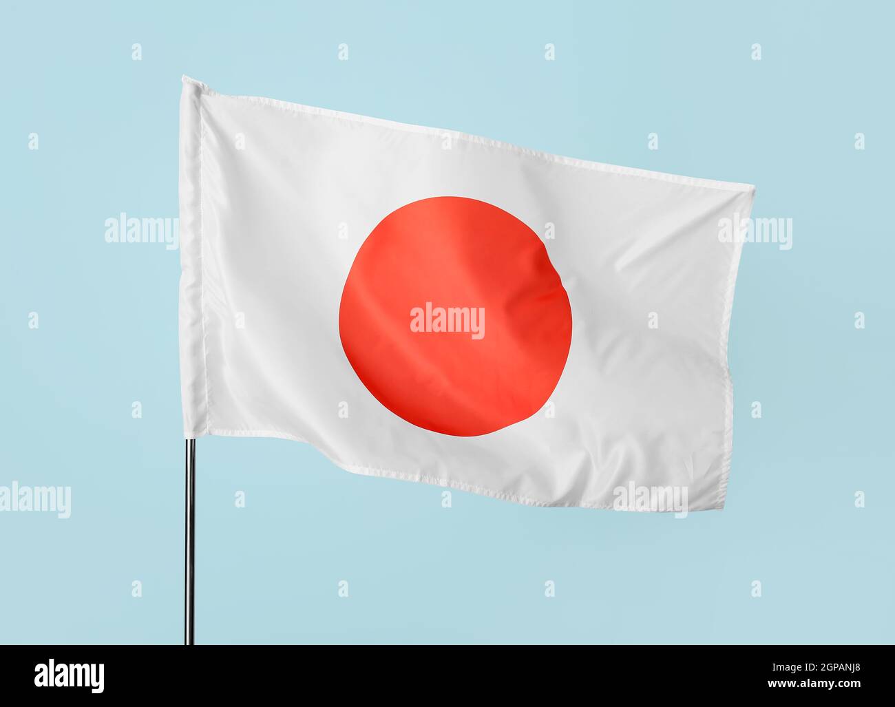 Flag of Japan on color background Stock Photo - Alamy