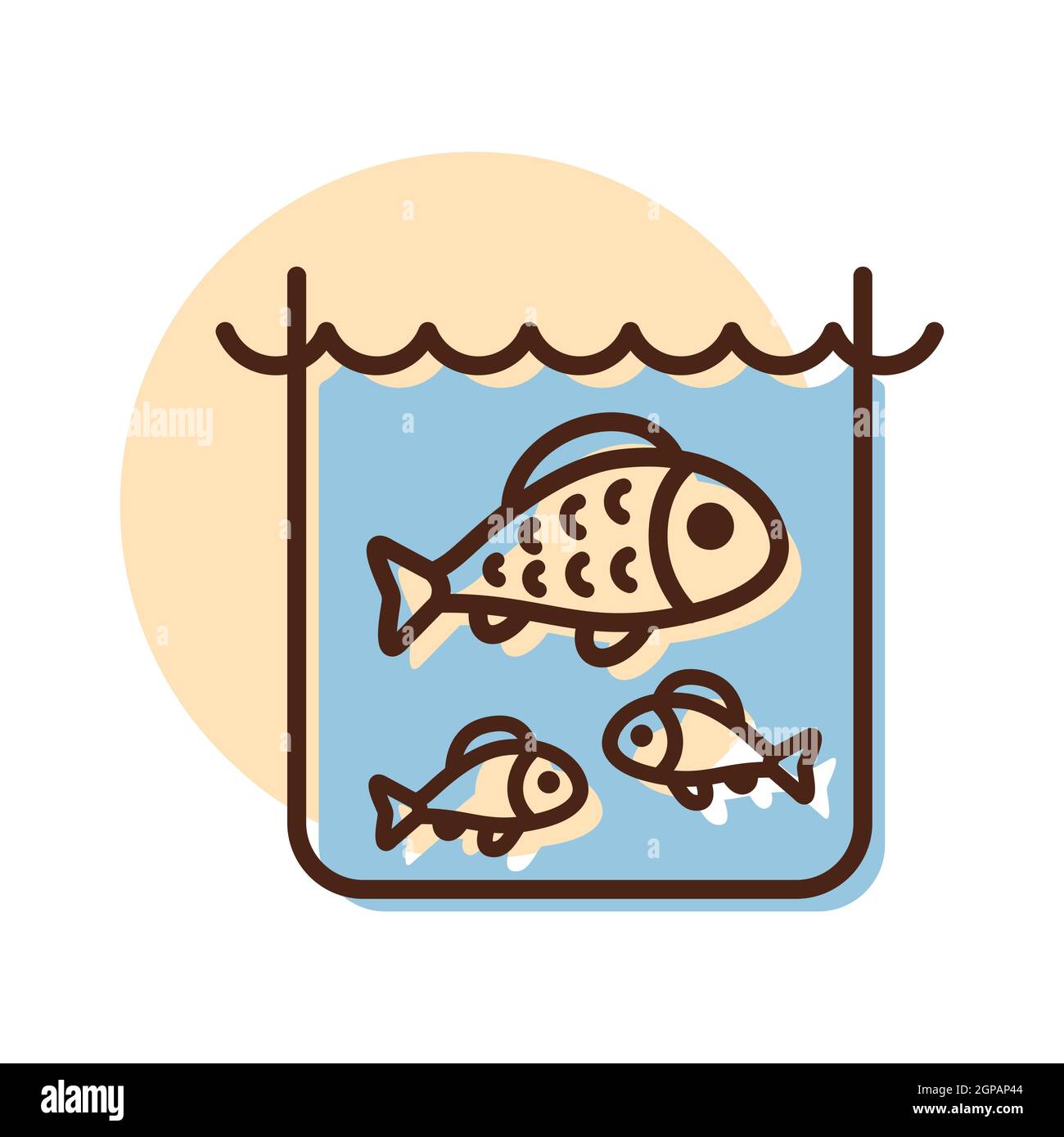 Cartoon Fish Farm