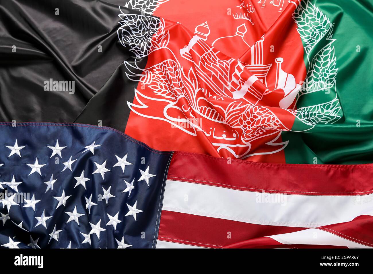 National flags of USA and Afghanistan as background Stock Photo - Alamy