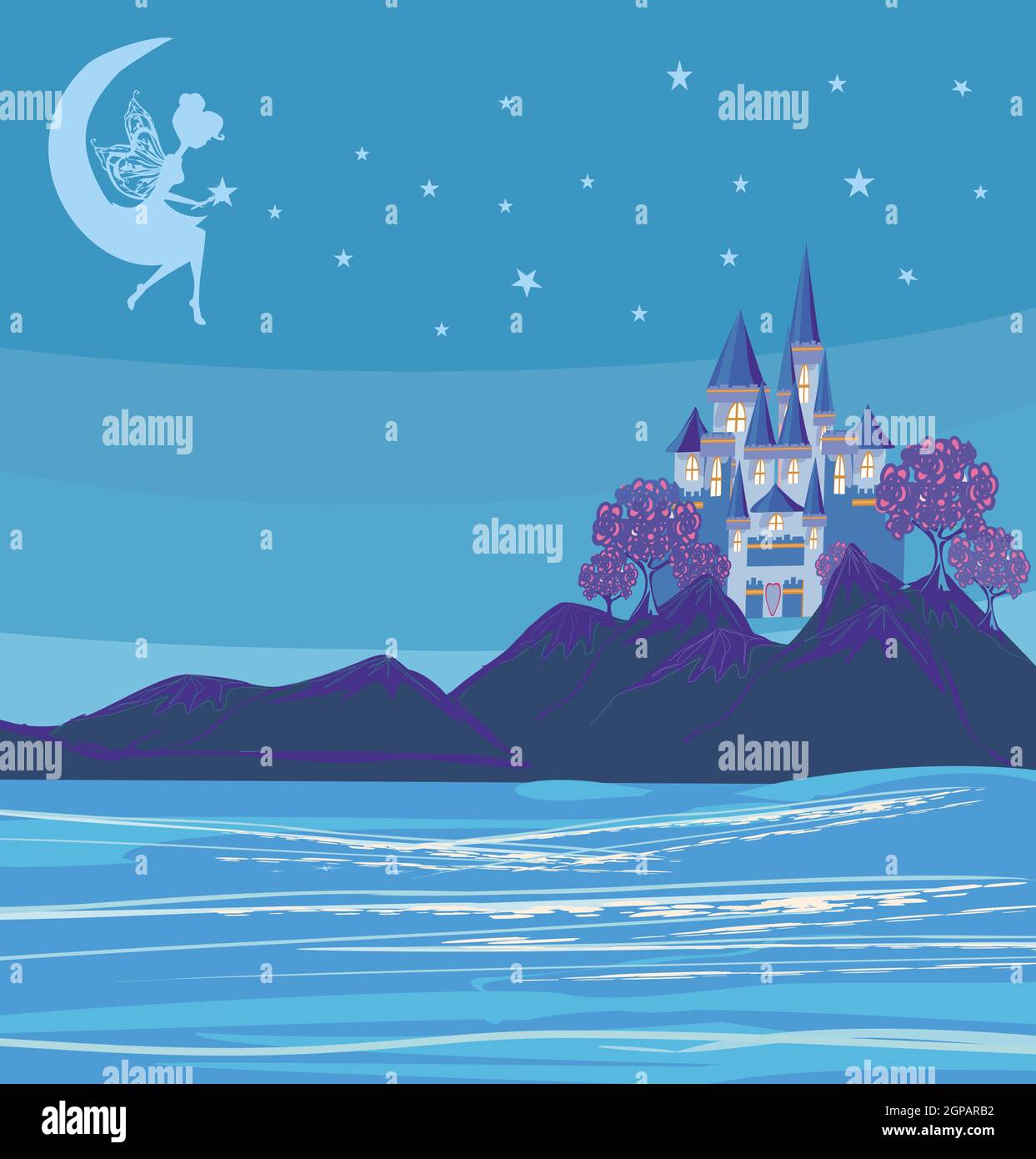 Magic Fairy Tale Princess Castle Stock Photo - Alamy