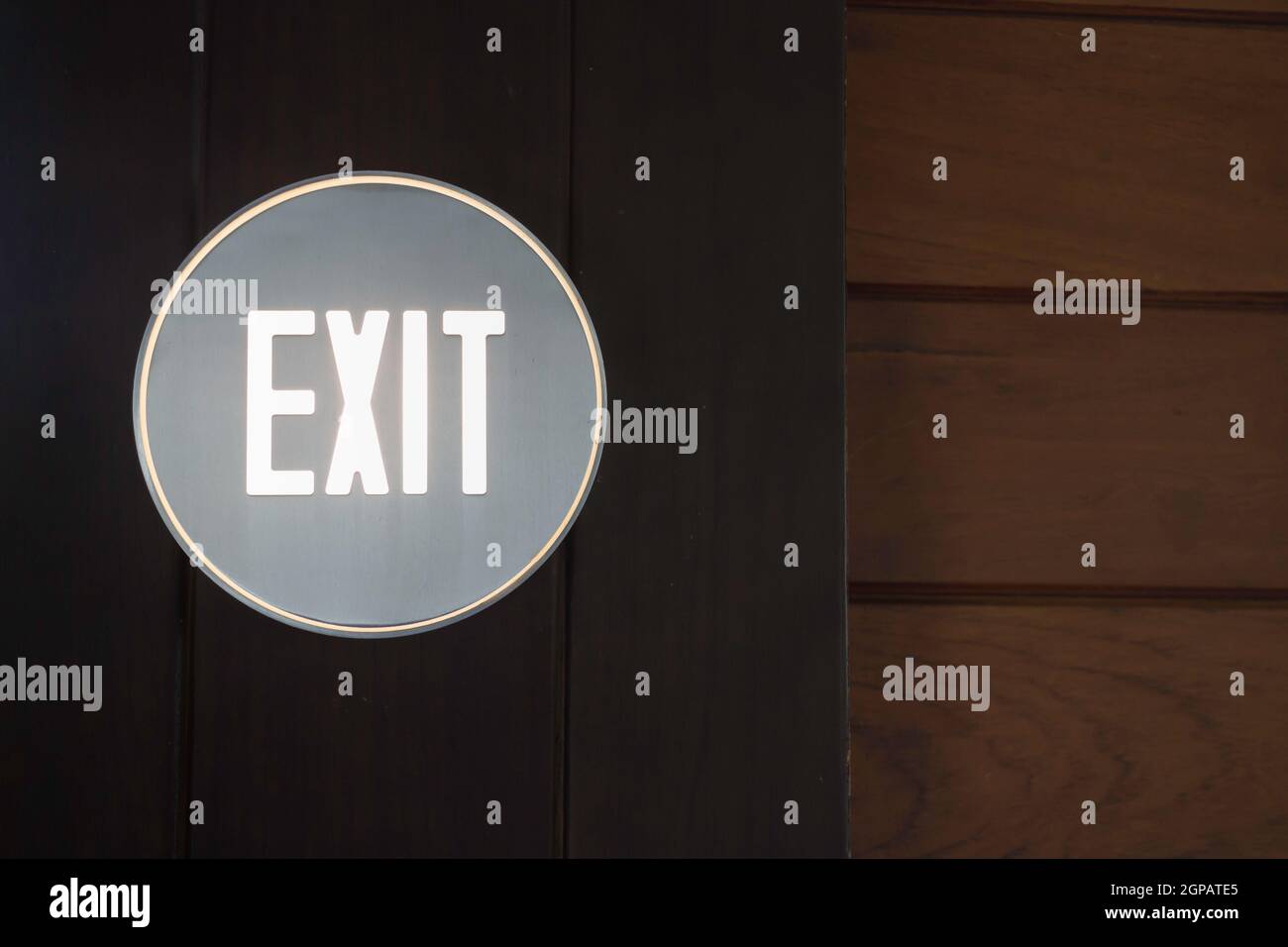 Emergency exit door to outside, stock photo Stock Photo - Alamy