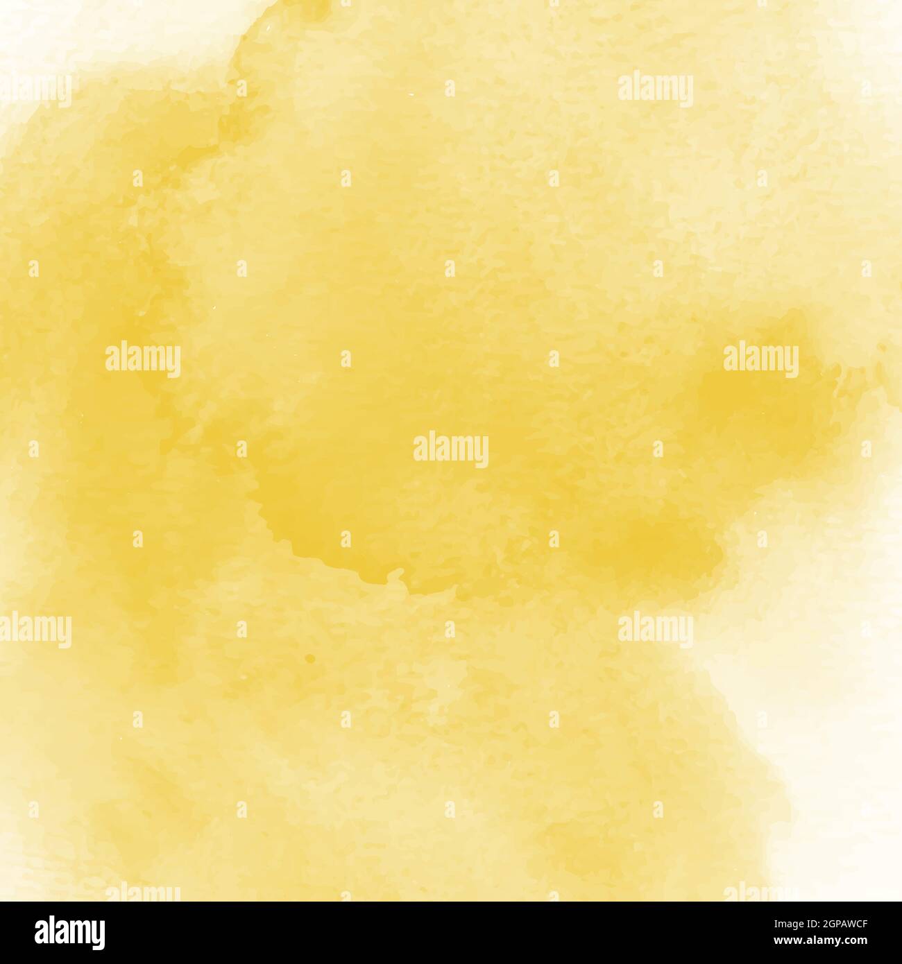 Realistic yellow-orange watercolor panoramic texture on a white ...