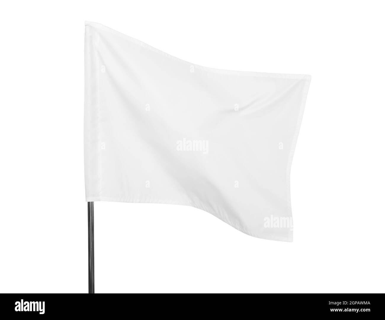 White flag on light background Stock Photo - Alamy