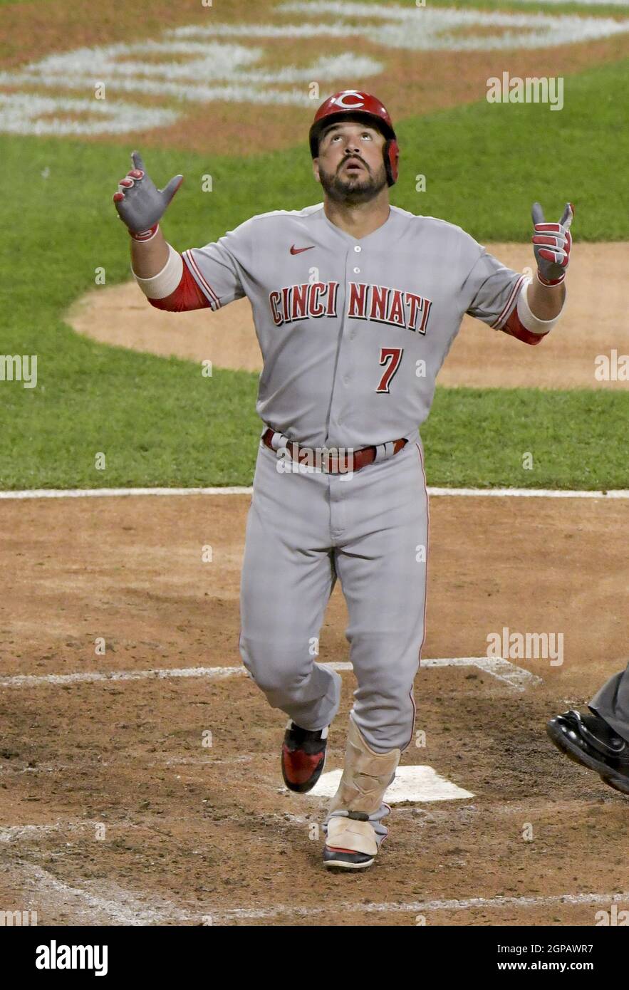 Eugenio suarez home run hi-res stock photography and images - Alamy