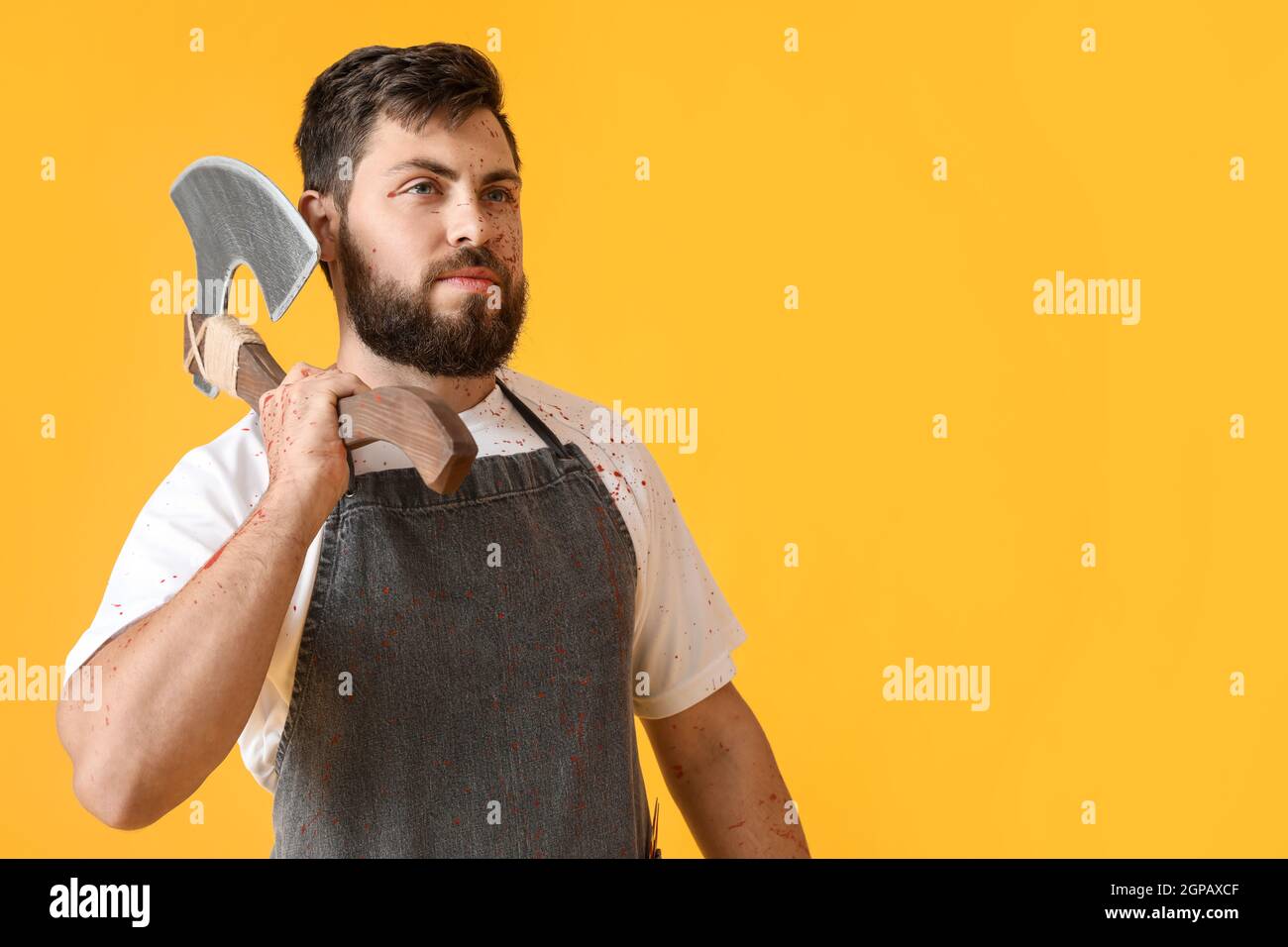Bearded man in halloween hi-res stock photography and images - Alamy