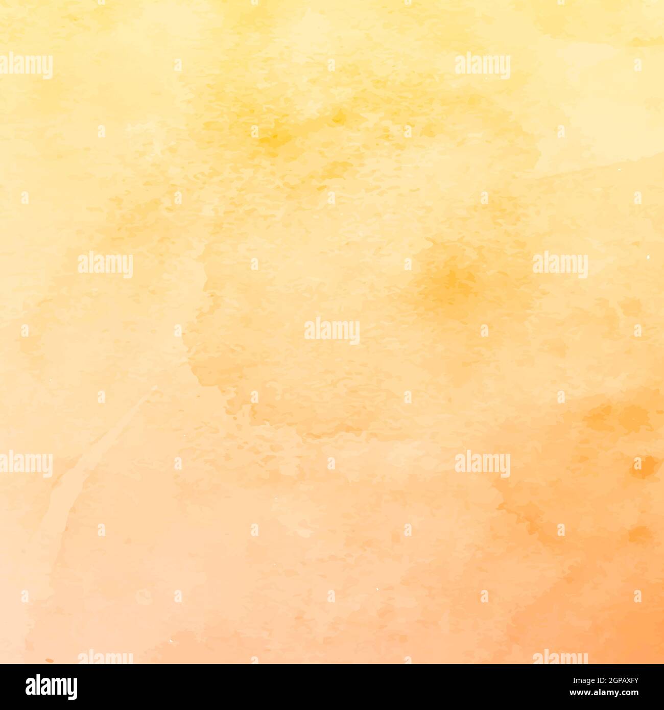 Realistic yellow-orange watercolor panoramic texture on a white ...
