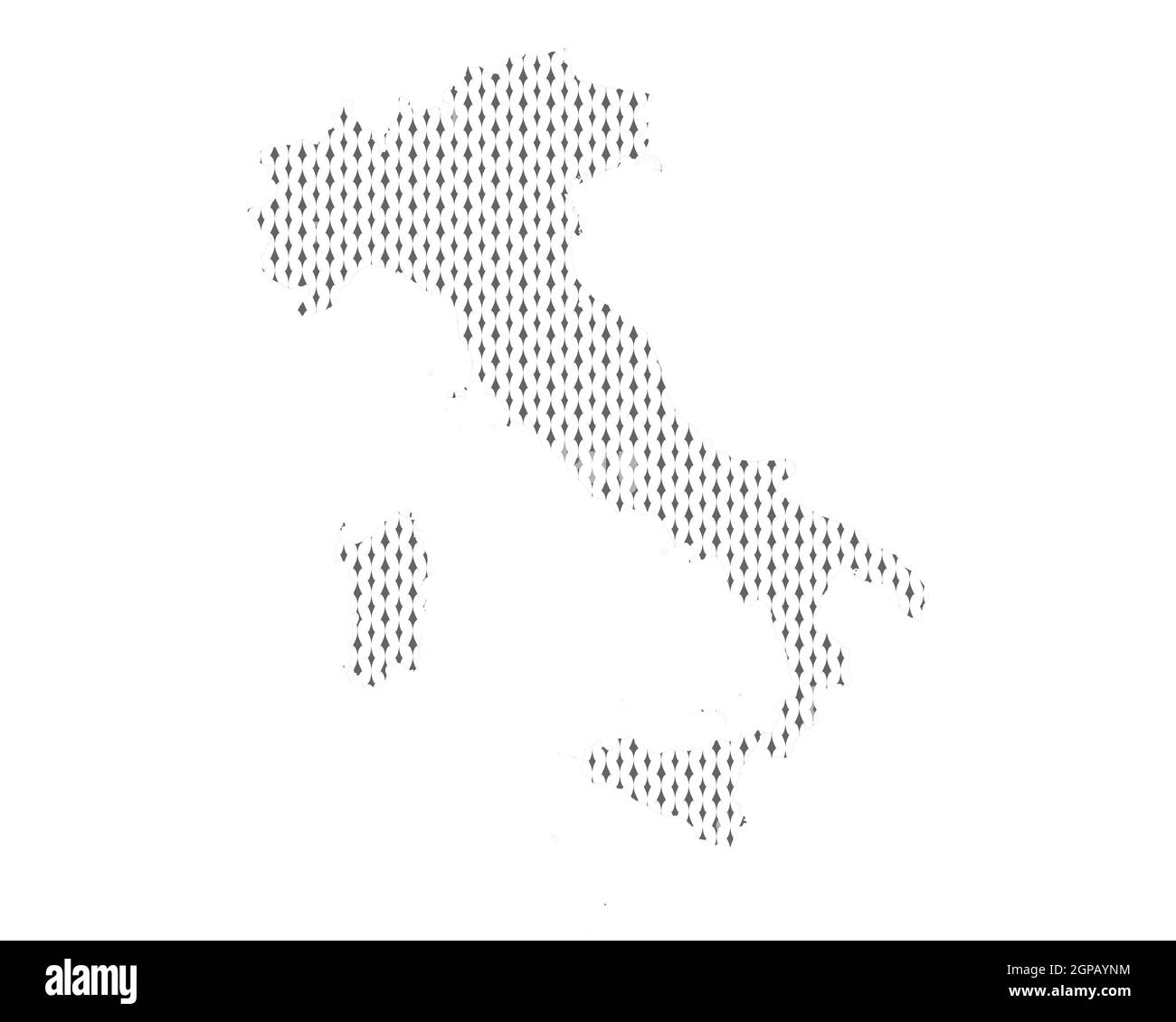 Plain map of Italy Stock Photo - Alamy