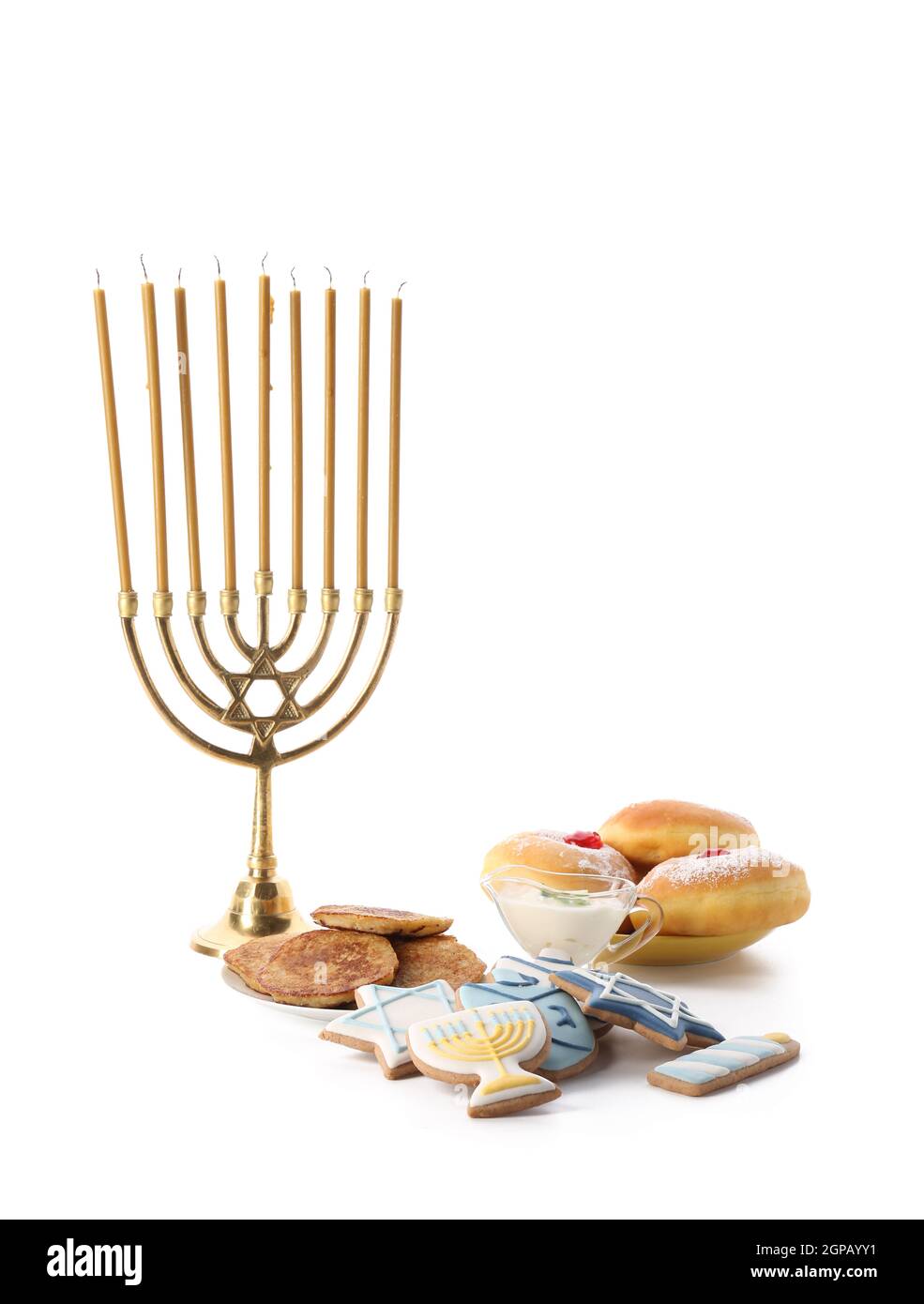 Tasty cookies, potato pancakes, donuts for Hanukkah celebration and ...