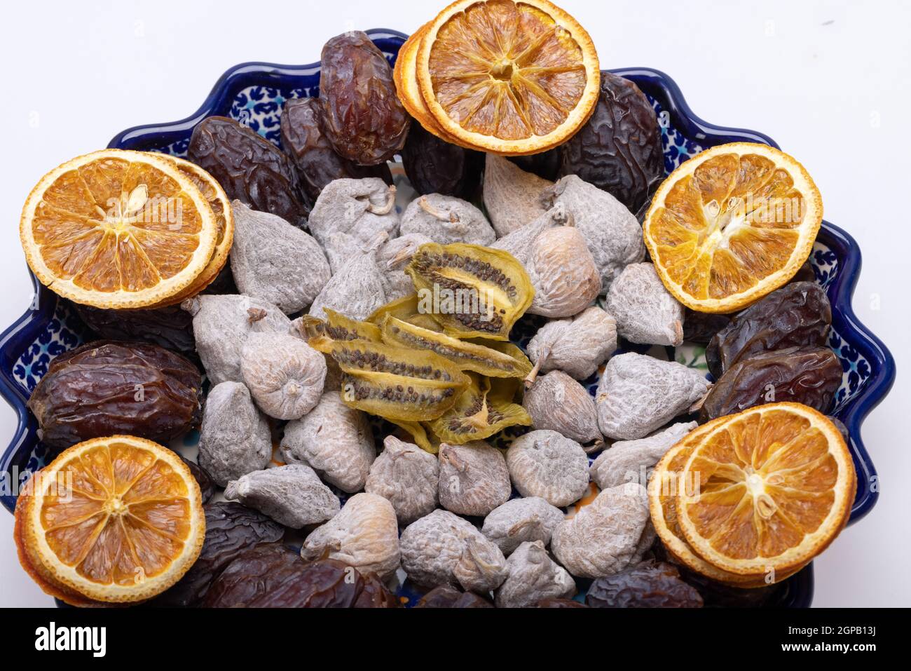 Set of dried tropical fruits. A healthy and nutritious snack and an ...