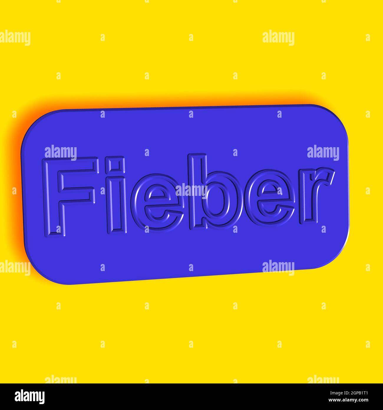 fever - Word or text as 3D illustration, 3D rendering Stock Photo - Alamy