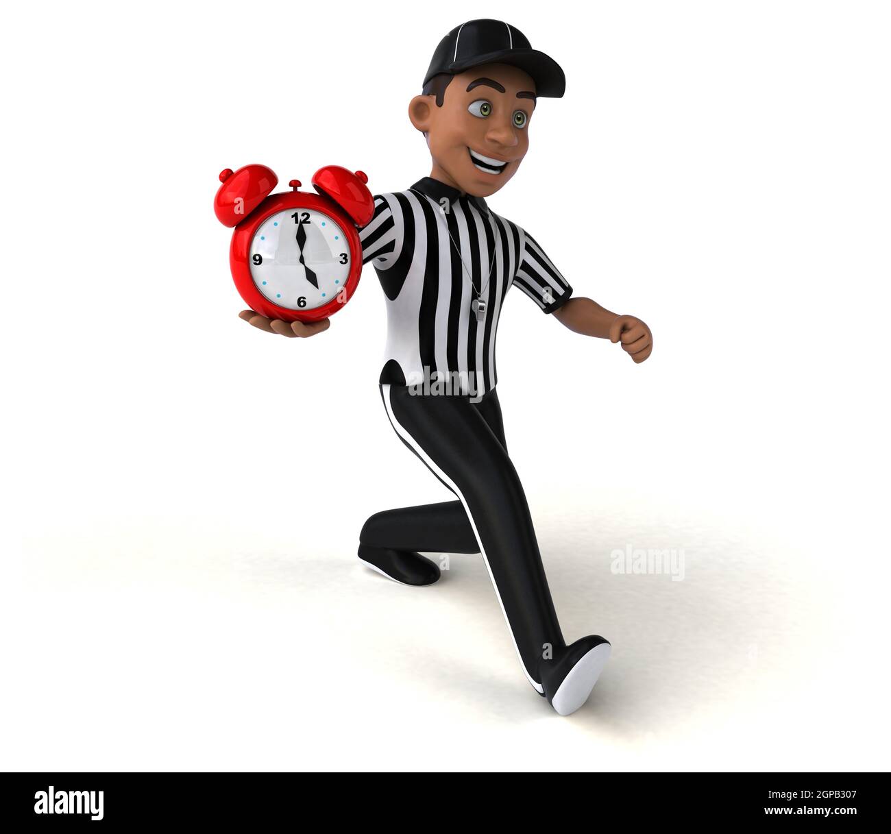 Fun 3D Illustration of an american Referee Stock Photo - Alamy