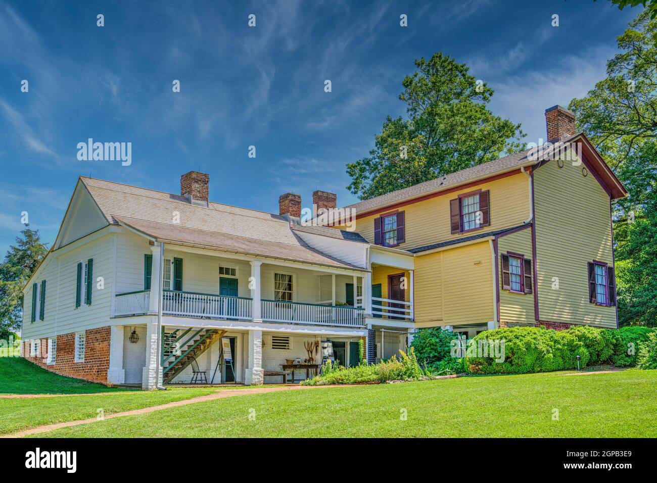 The Guest House and Massey House at James Monroe’s Highland home and ...