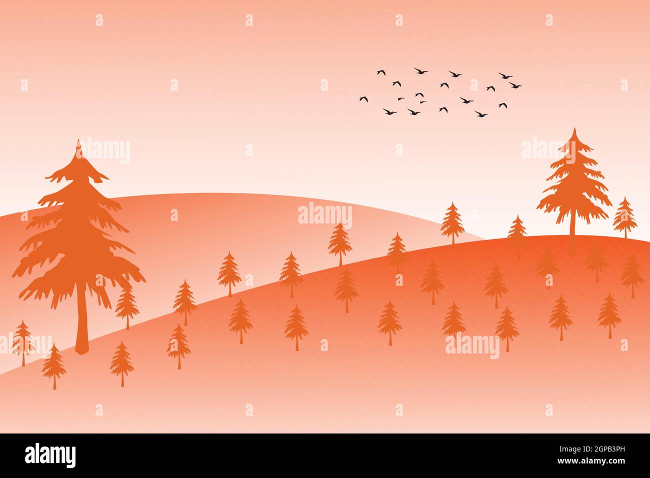 Colorful landscape background vector design Stock Vector Image & Art ...