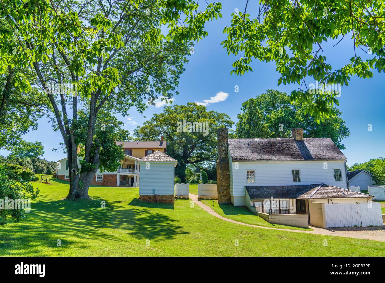 The Guest House and Massey House from the Slave Quarters at James ...
