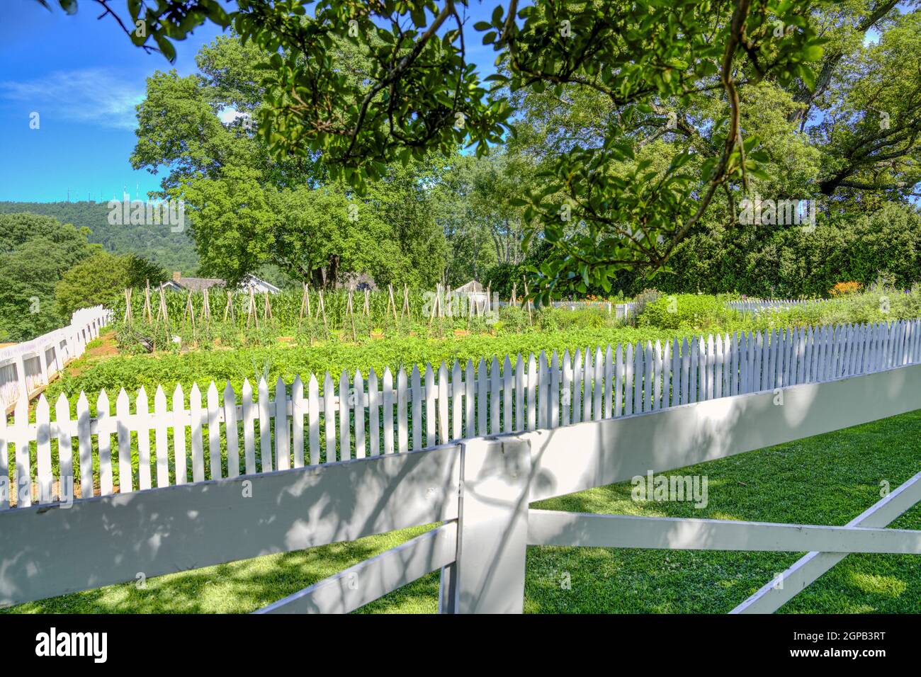The Kitchen Garden at James Monroe’s Highland home and plantation in ...