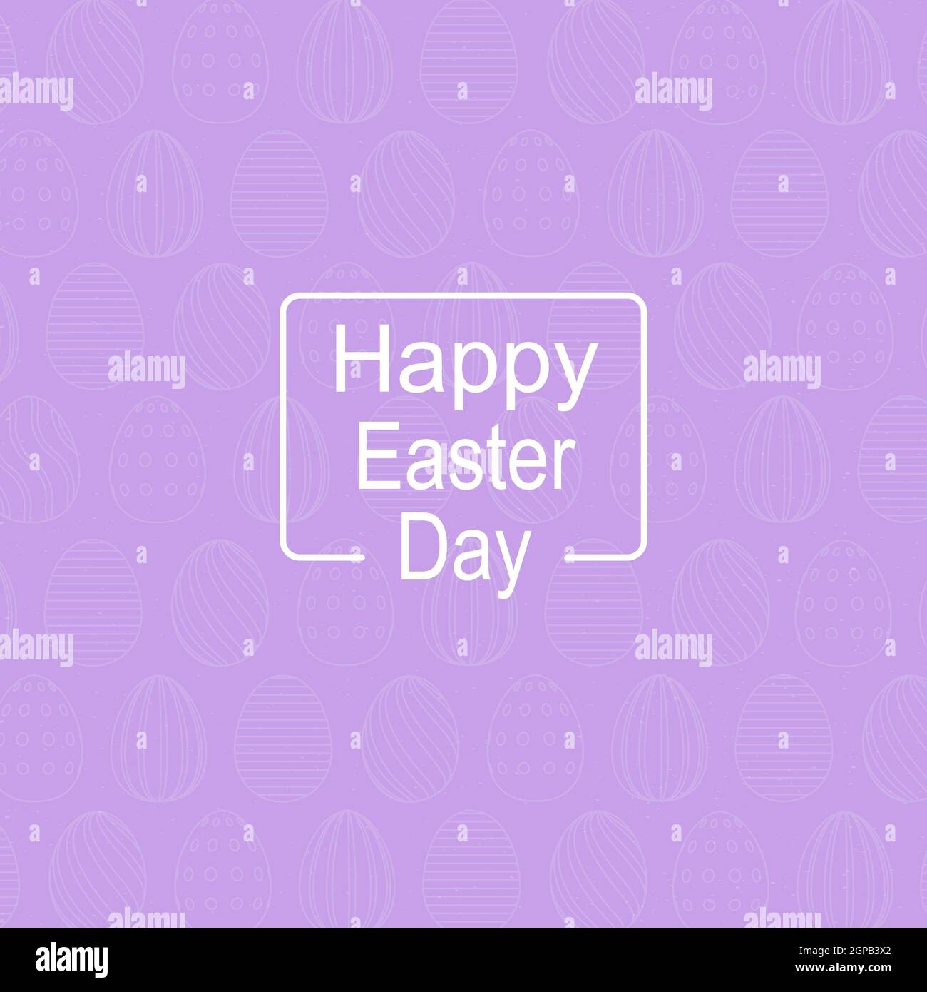 Purple Easter background with holiday elements - Vector illustration ...