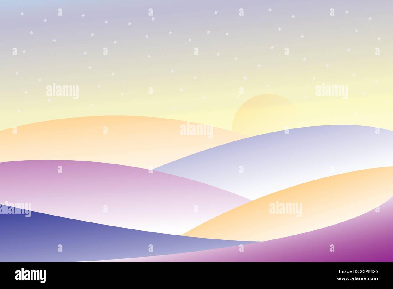 Colorful landscape background vector design Stock Vector Image & Art ...