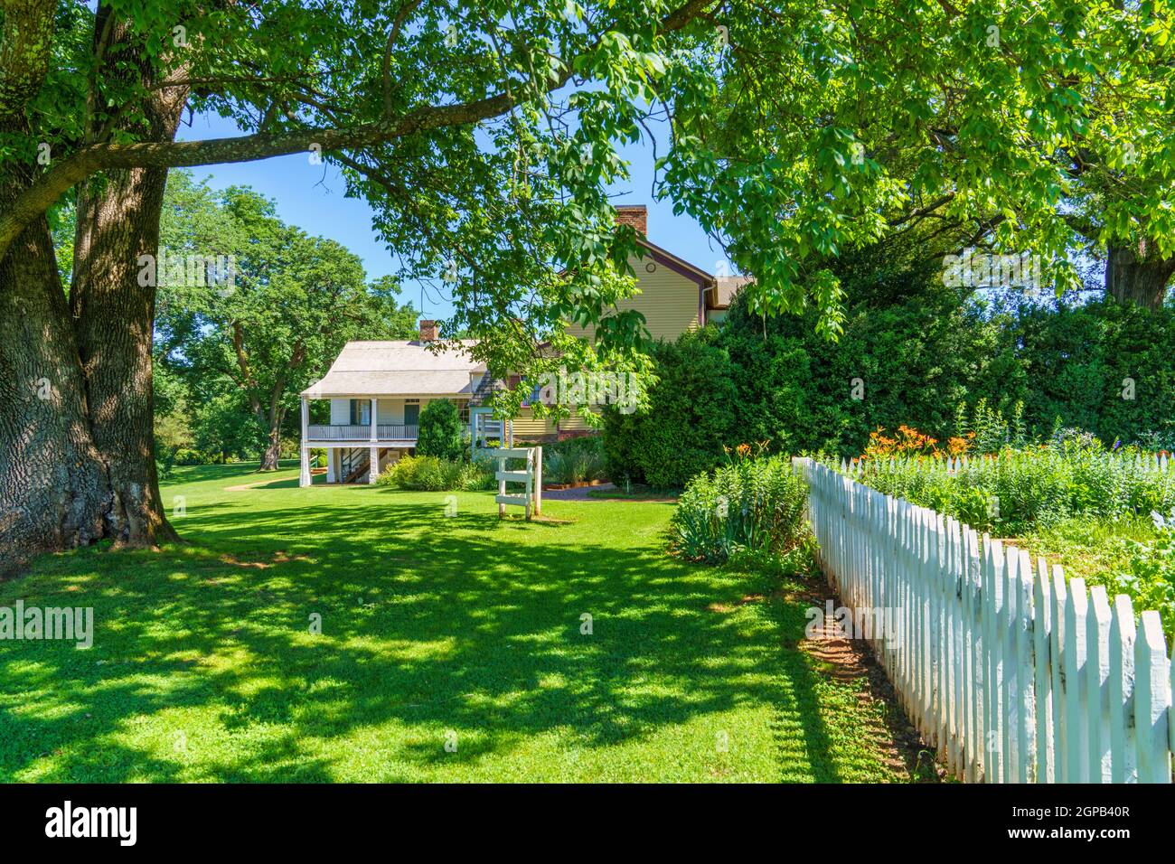 The Guest House and Massey House from the Kitchen Garden at James ...