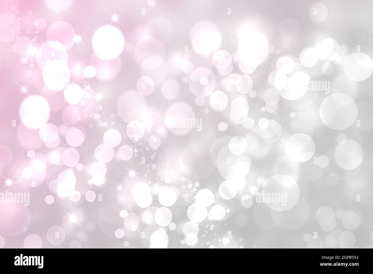 Abstract festive light pink gradient gray silver bokeh background ...