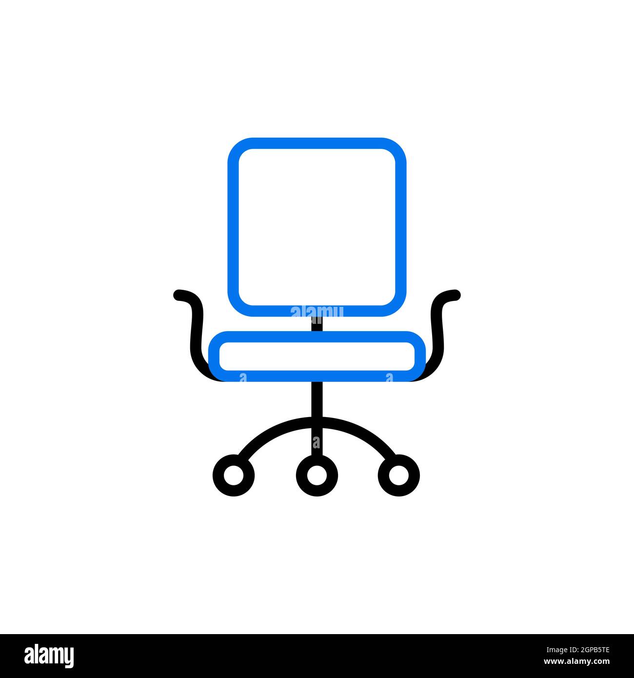Office Chair outline icon. Business sign. Graph symbol for your web ...