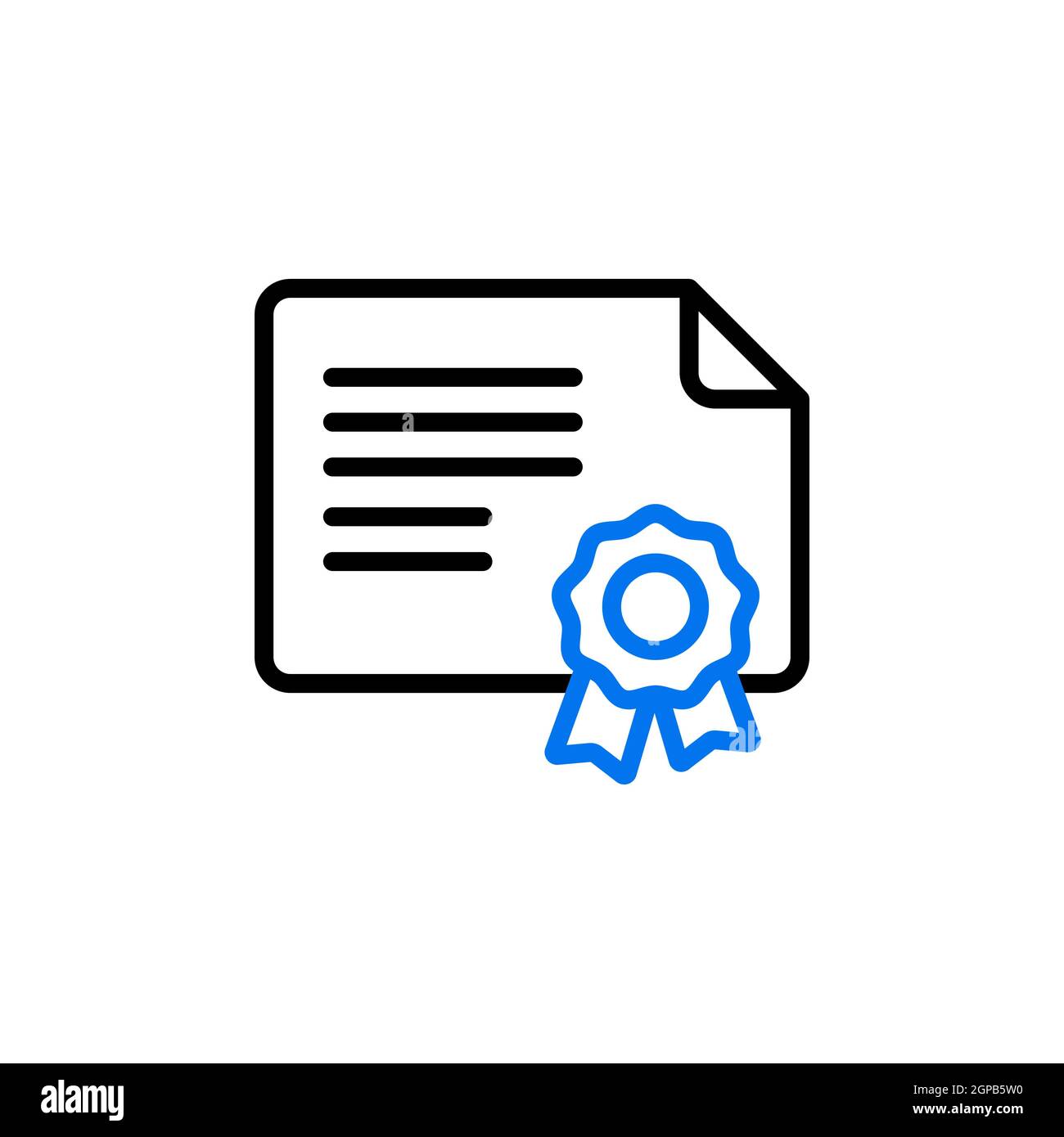 Certified outline icon. Workspace sign. Graph symbol for your web site ...