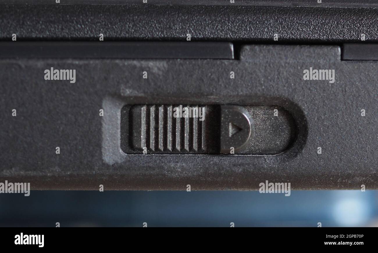 plastic lock on a laptop pc personal computer Stock Photo - Alamy