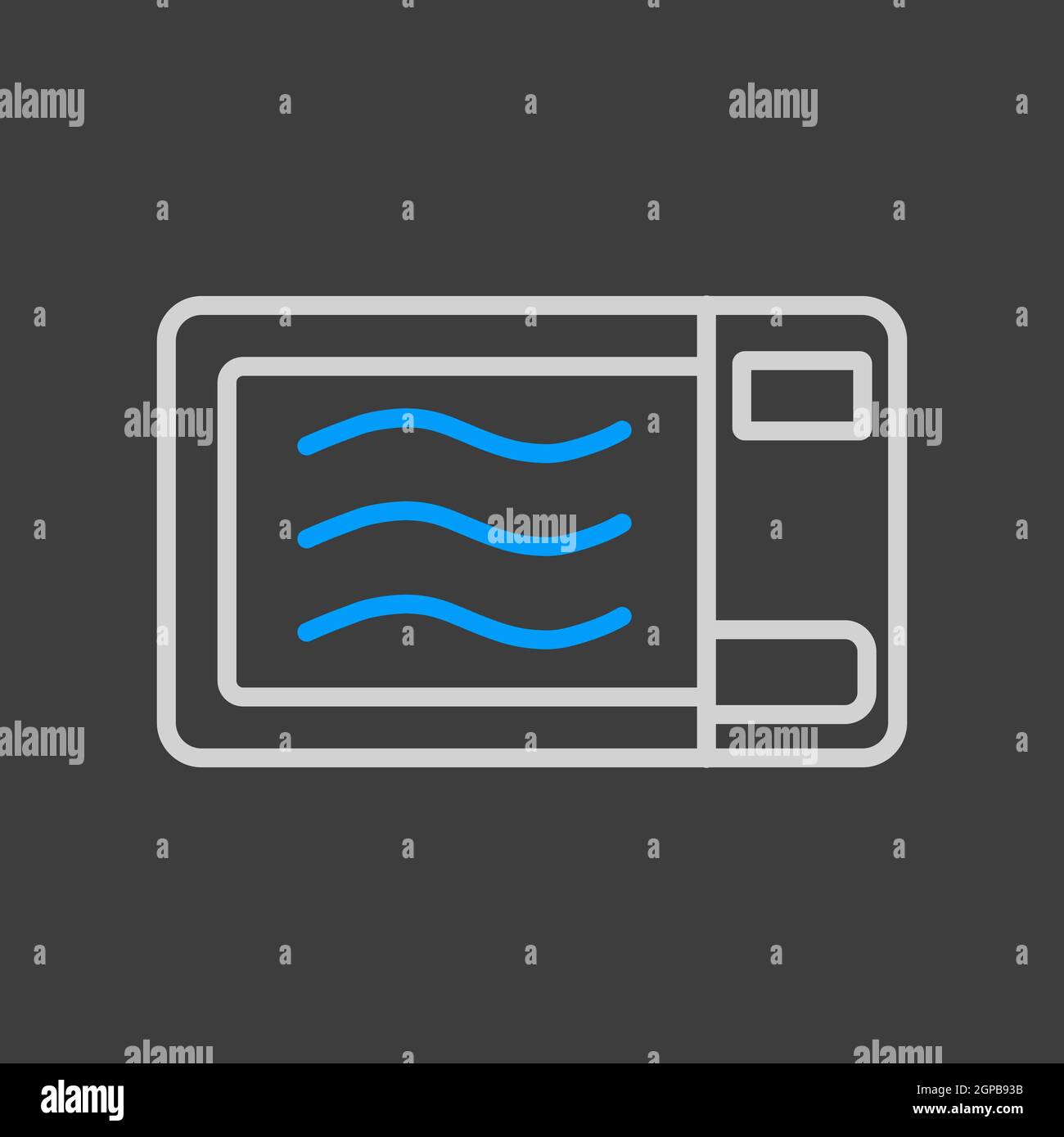 Microwave vector icon. Electric kitchen appliance. Graph symbol for ...
