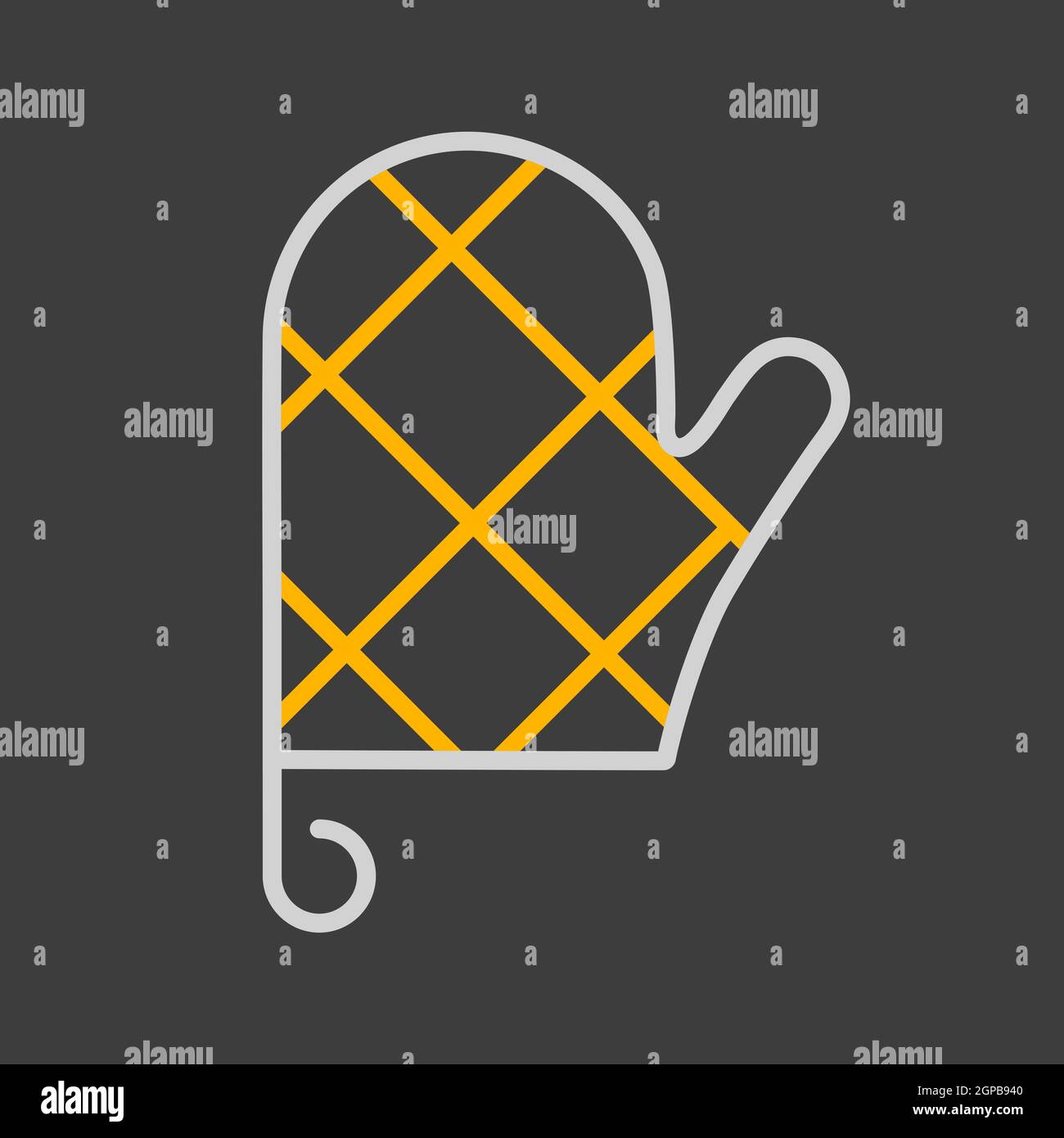 Isolated kitchen gloves design hi-res stock photography and images - Alamy