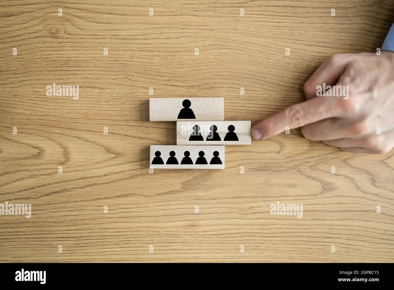 Business Recruitment Promotion Hierarchy And Leadership Pyramid Stock ...