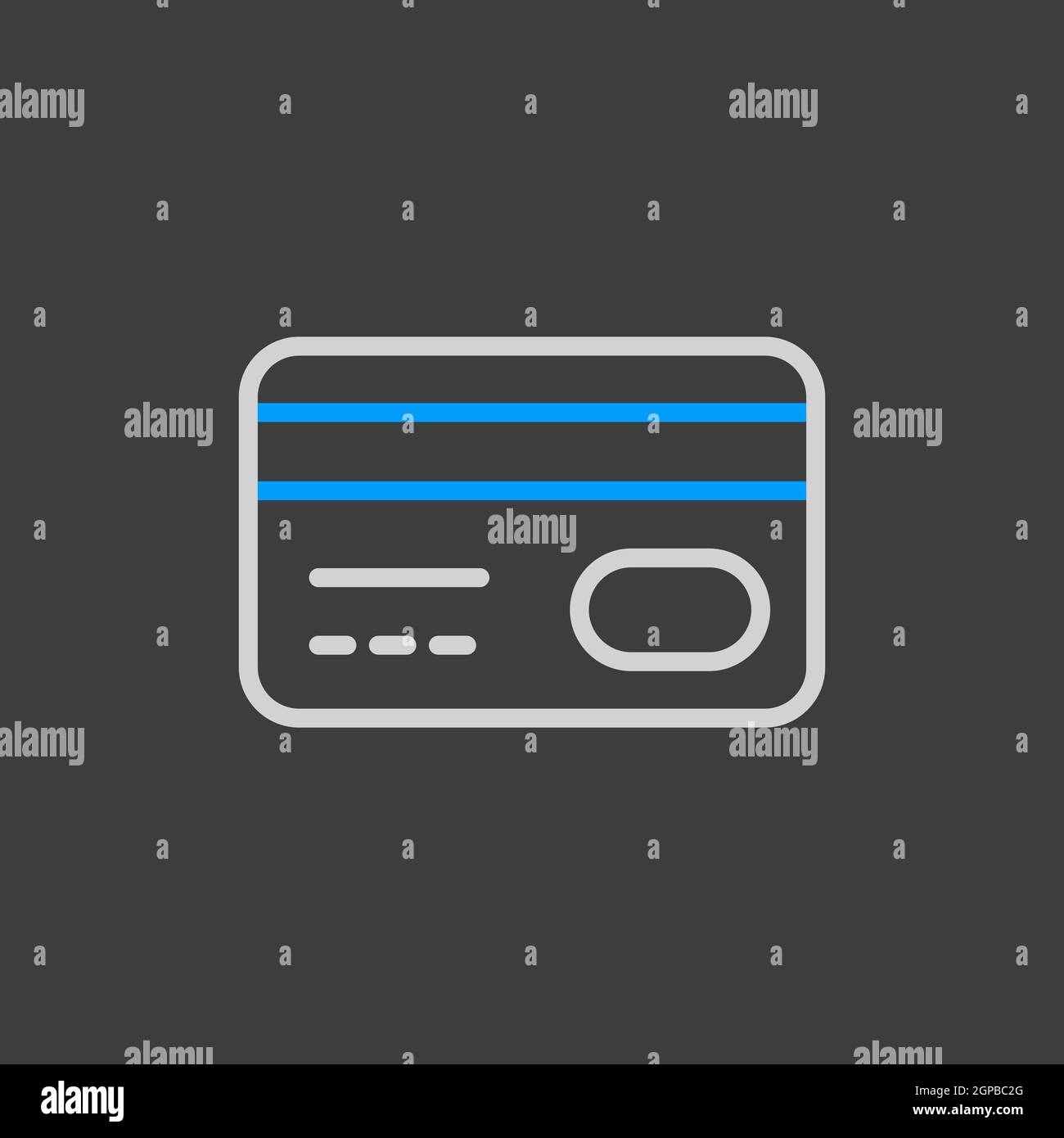 Credit card vector flat icon. Online payment. Credit debit card cash ...