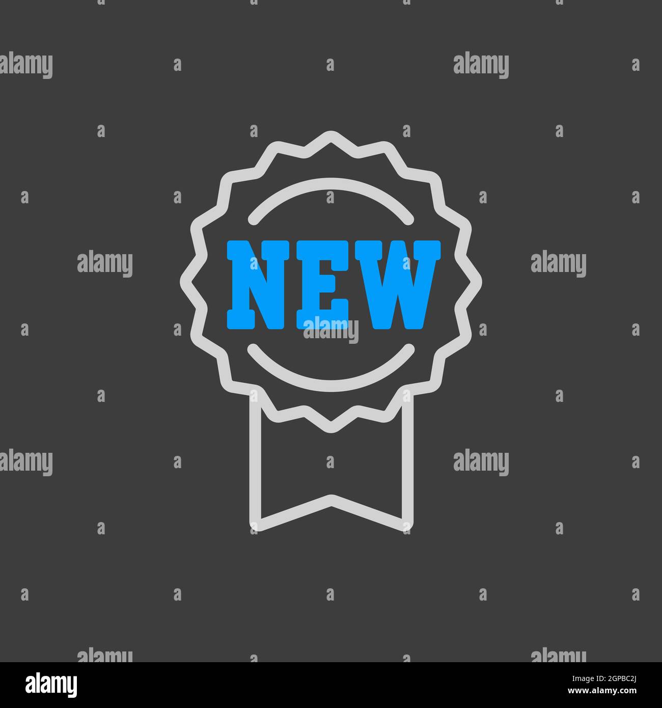 New tag and ribbons vector icon. E-commerce sign. Graph symbol for your ...