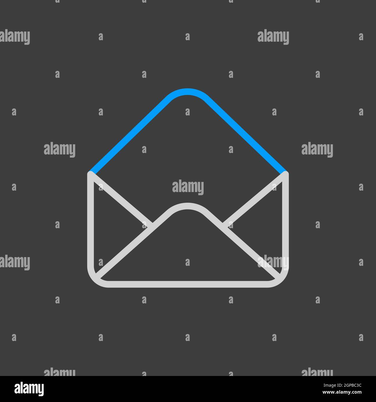 Open envelope vector icon. E-commerce sign. Graph symbol for your web ...
