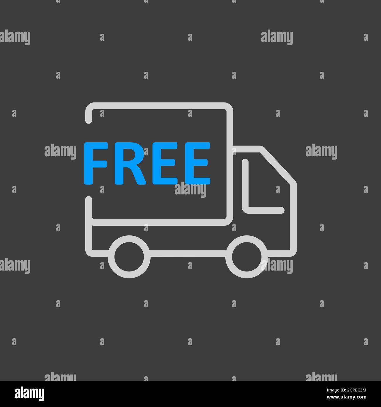 Free shipping icon. E-commerce sign. Graph symbol for your web site ...