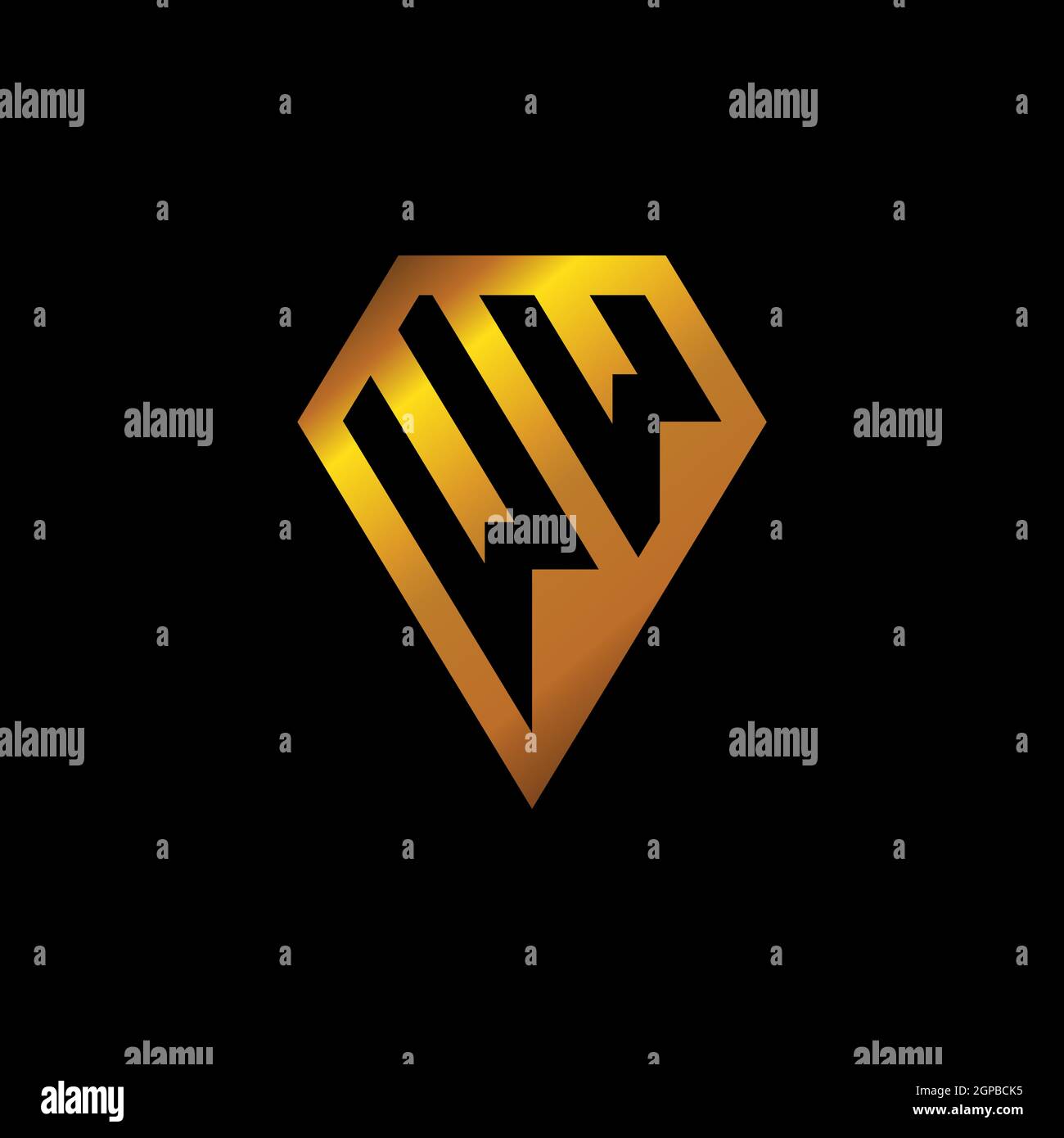 WW logo with golden diamond shape style vector, monogram geometric ... WW logo with golden diamond shape style vector, monogram geometric ...