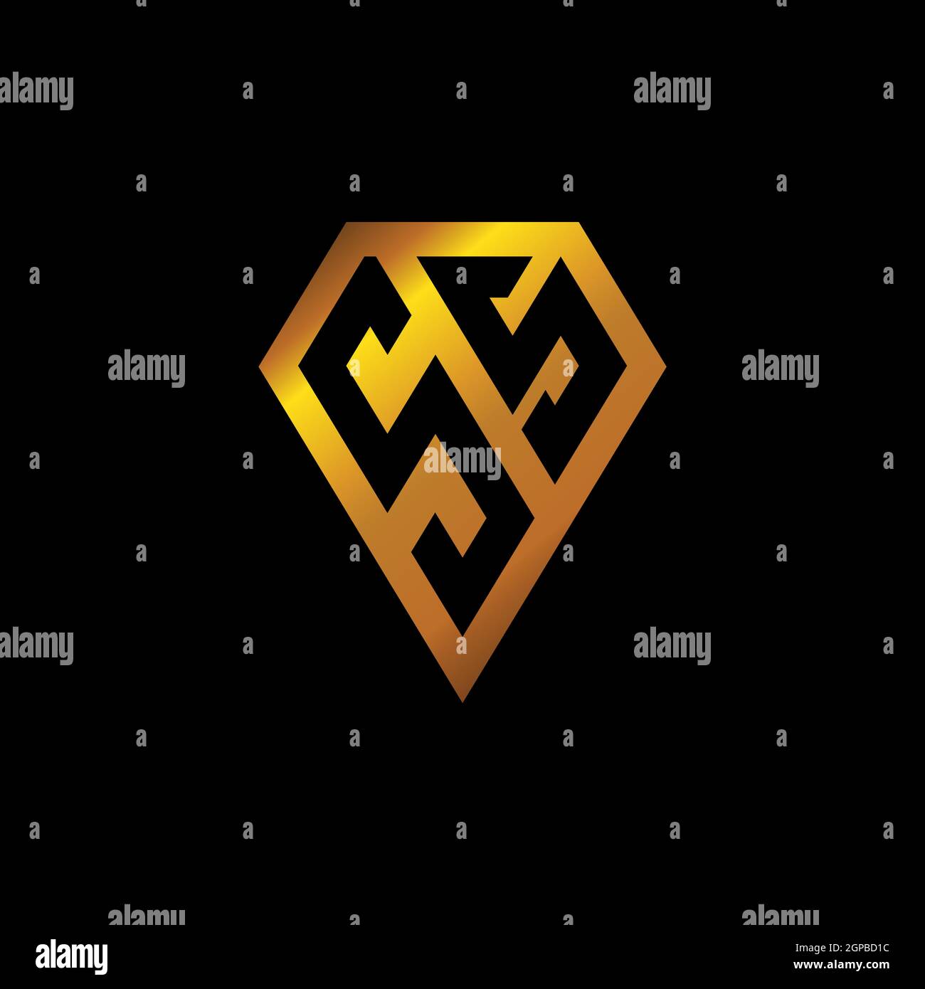 Ss diamond Stock Vector Images - Alamy