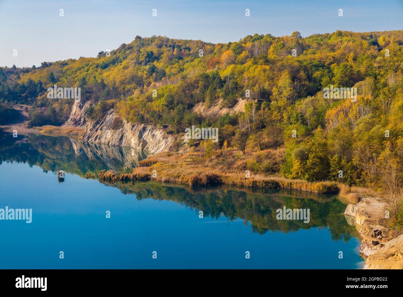 Gold mine near village of Rudabanya in Northern Hungary with a site of ...
