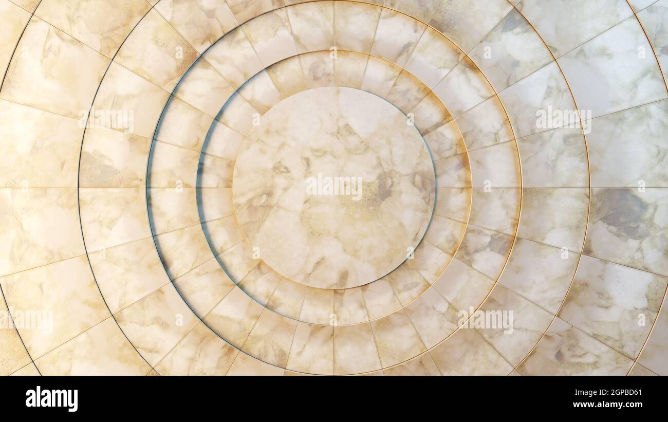 Top view of circle marble stage podium, 3d Stock Photo - Alamy