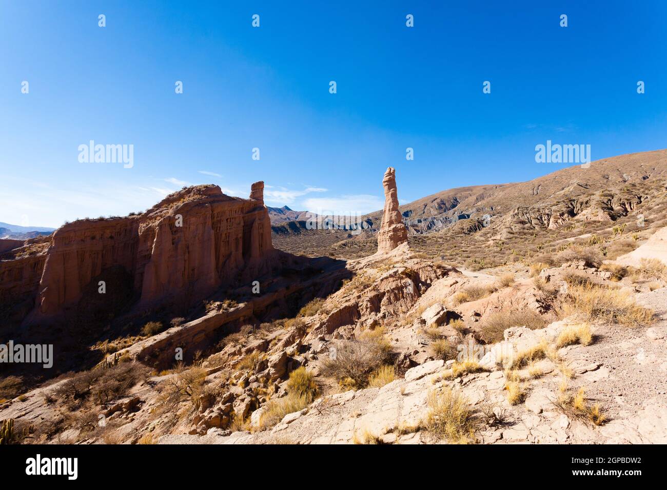 La Poronga rock formation,Bolivia.Quebrada de Palmira,Tupiza Stock ...