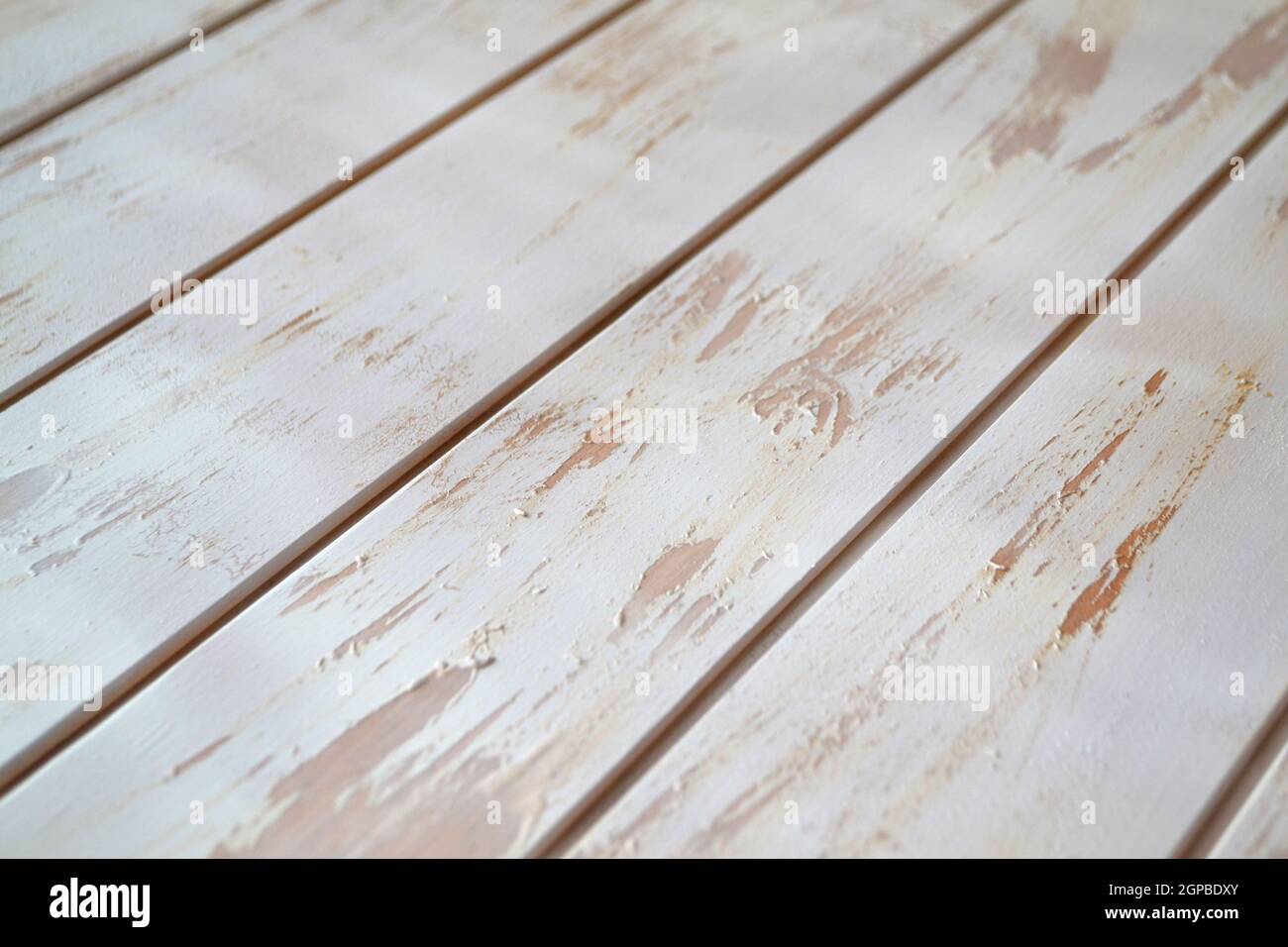 Painted plain gray and white rustic wood board shabby background ...