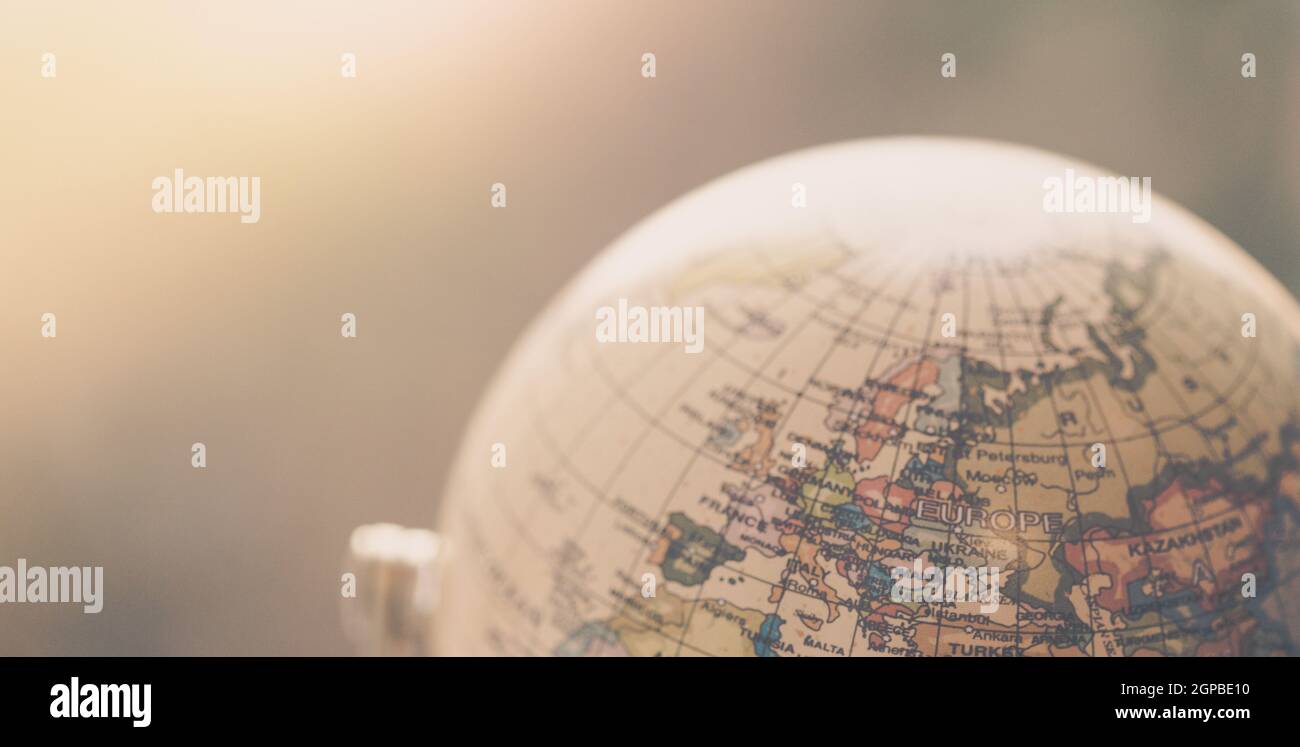 Blurry world map hi-res stock photography and images - Alamy