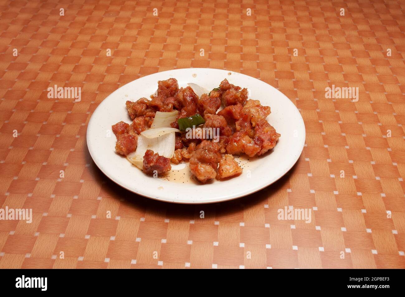 Traditional Chinese dish known as black pepper chicken Stock Photo - Alamy