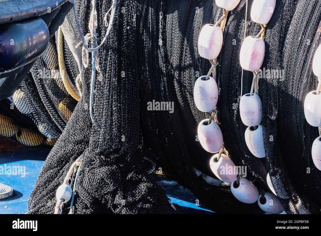 Trawler net wharf hi-res stock photography and images - Alamy