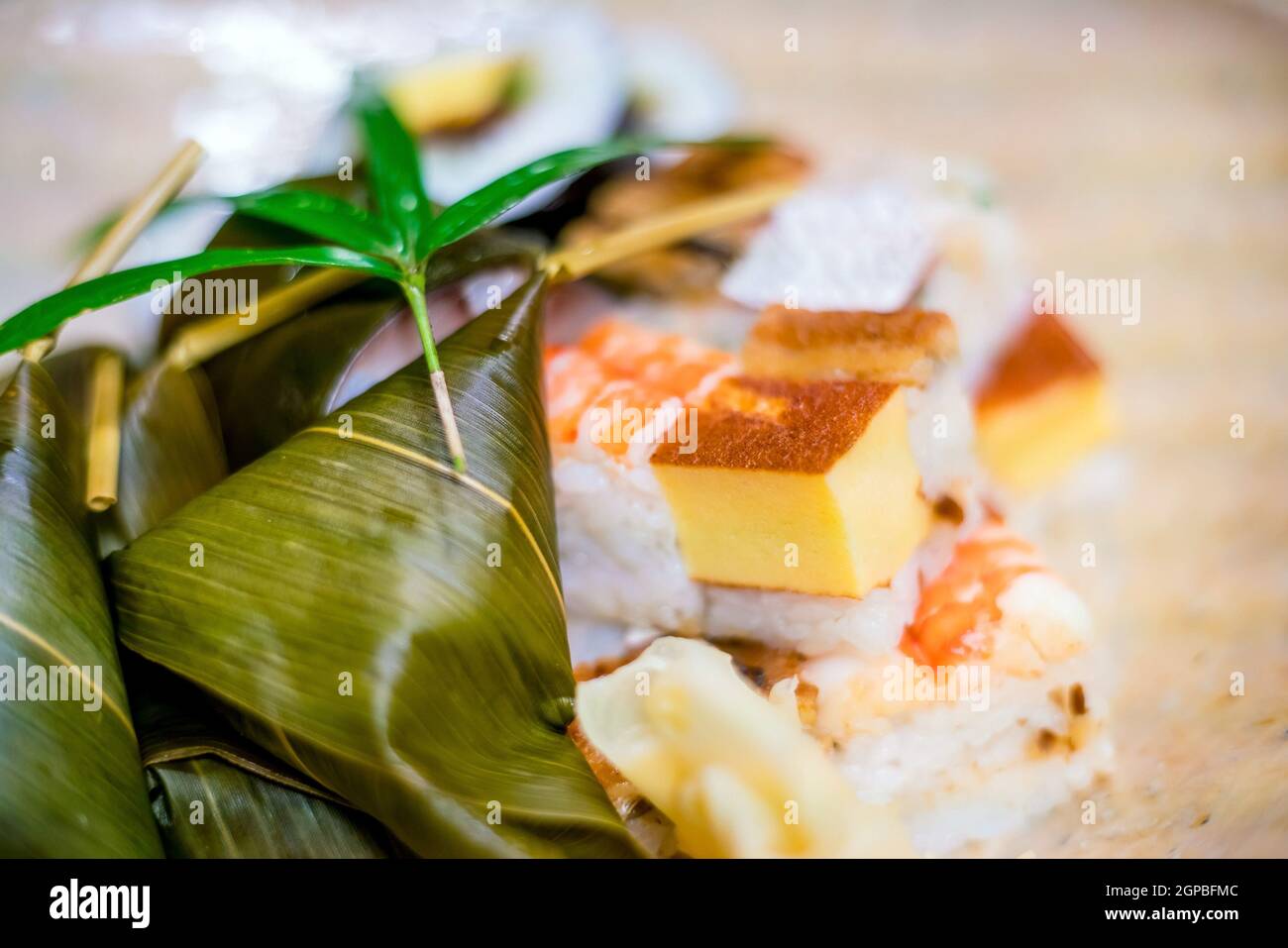 Traditional Kyoto style sushi in a japanese restaurant Stock Photo - Alamy