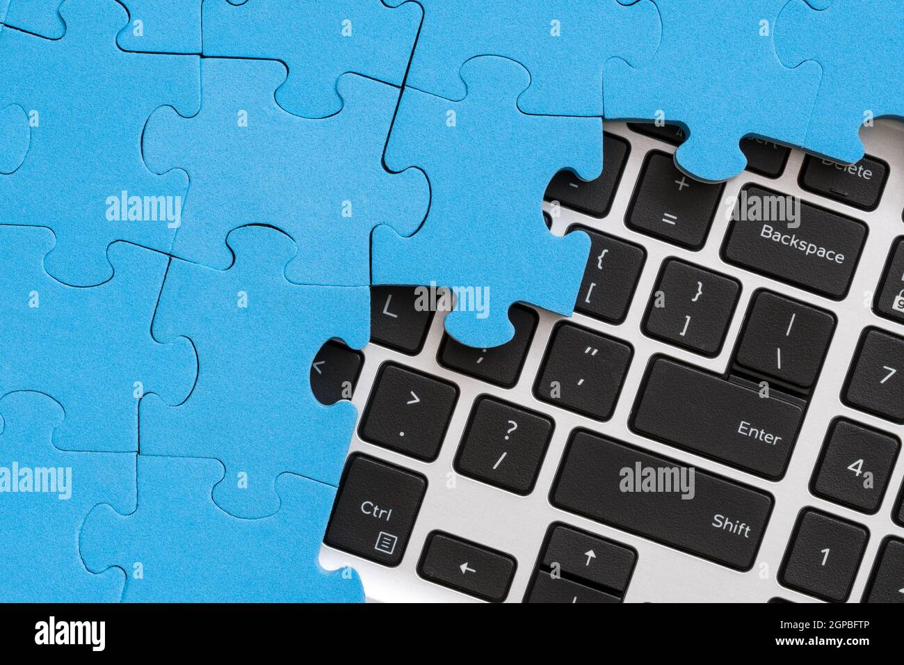 Puzzle computer keyboard hi-res stock photography and images - Alamy