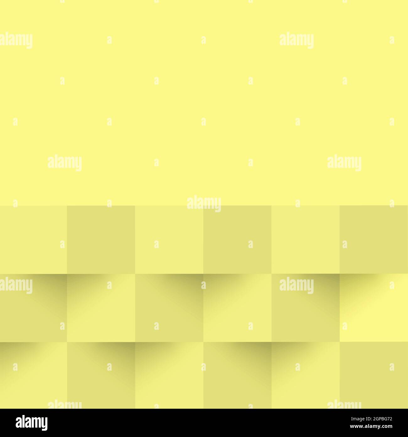 Abstract yellow background, web template, squares with shadow - Vector ...