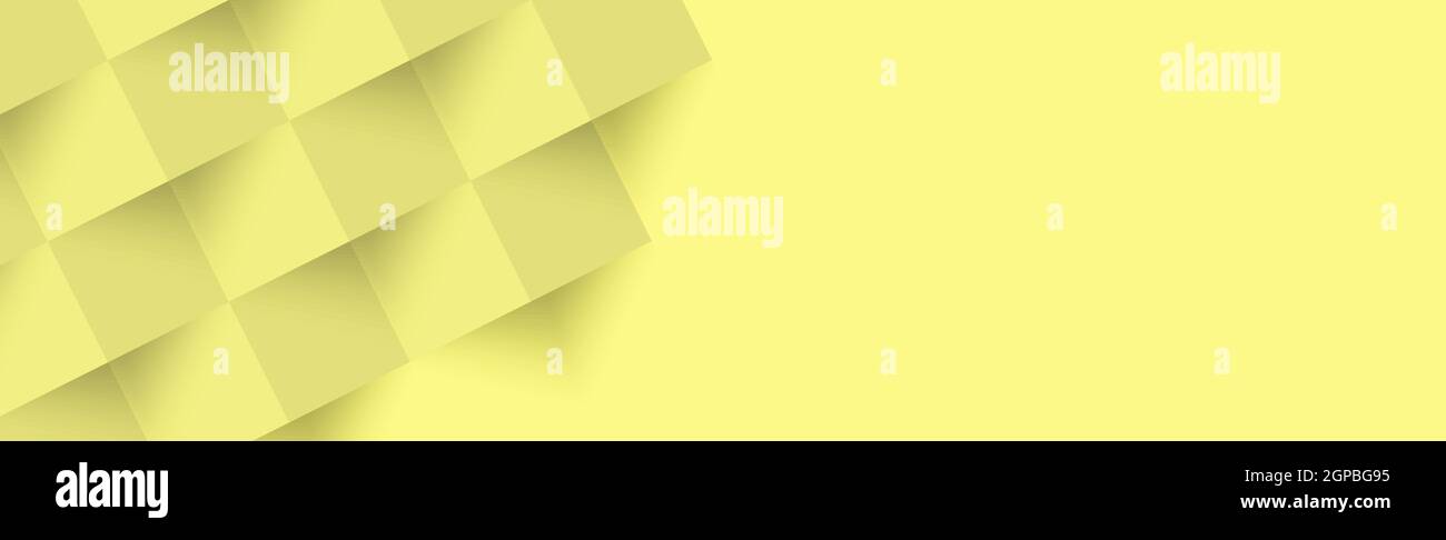 Abstract yellow background, web template, squares with shadow - Vector ...