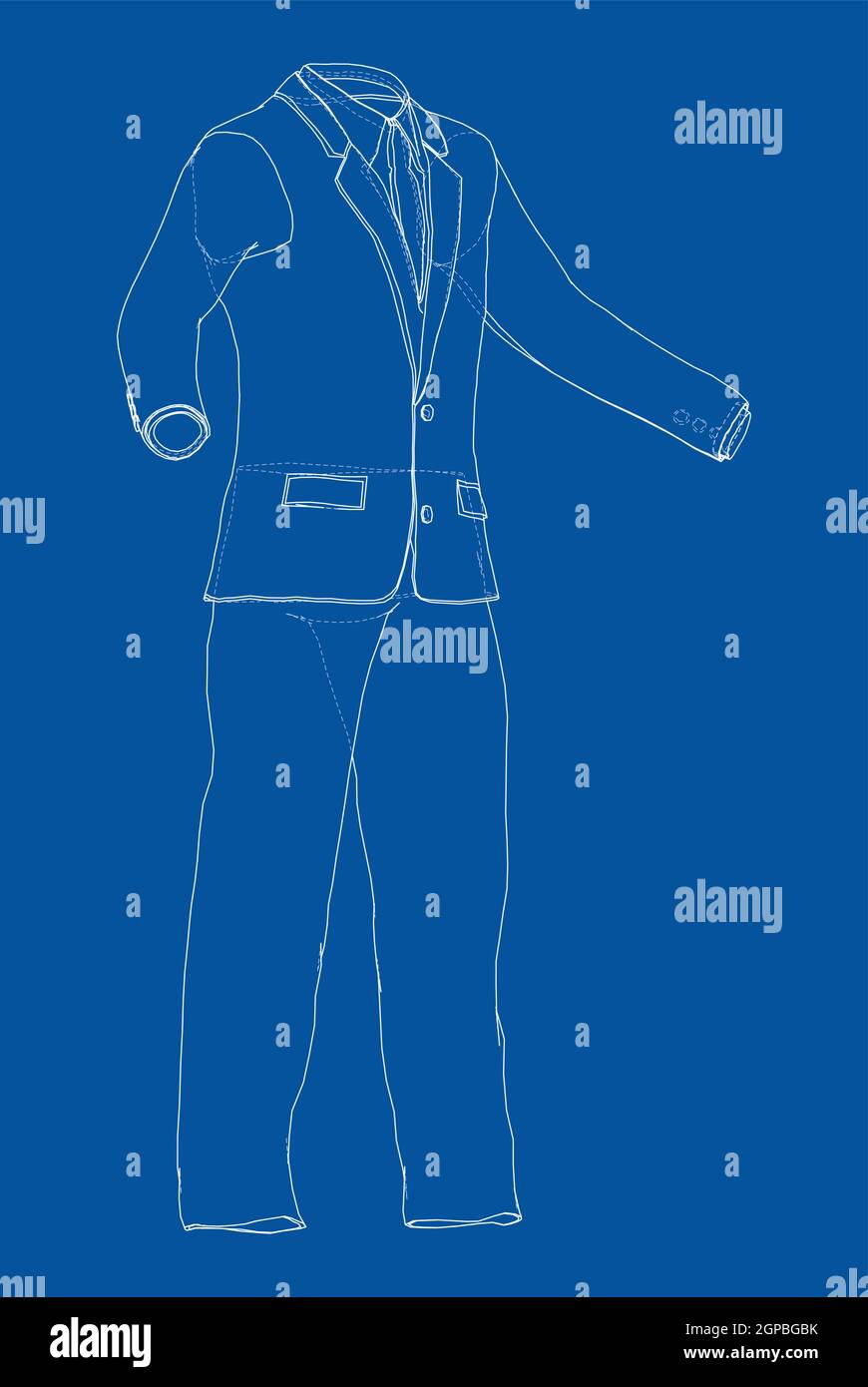 Male elegant suit. Vector Stock Vector Image & Art - Alamy